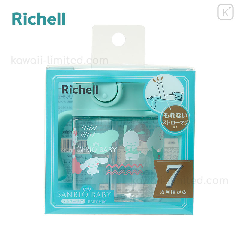 Japan Sanrio Original Richell Straw Mug - Sanrio Baby Colorful | Kawaii Limited