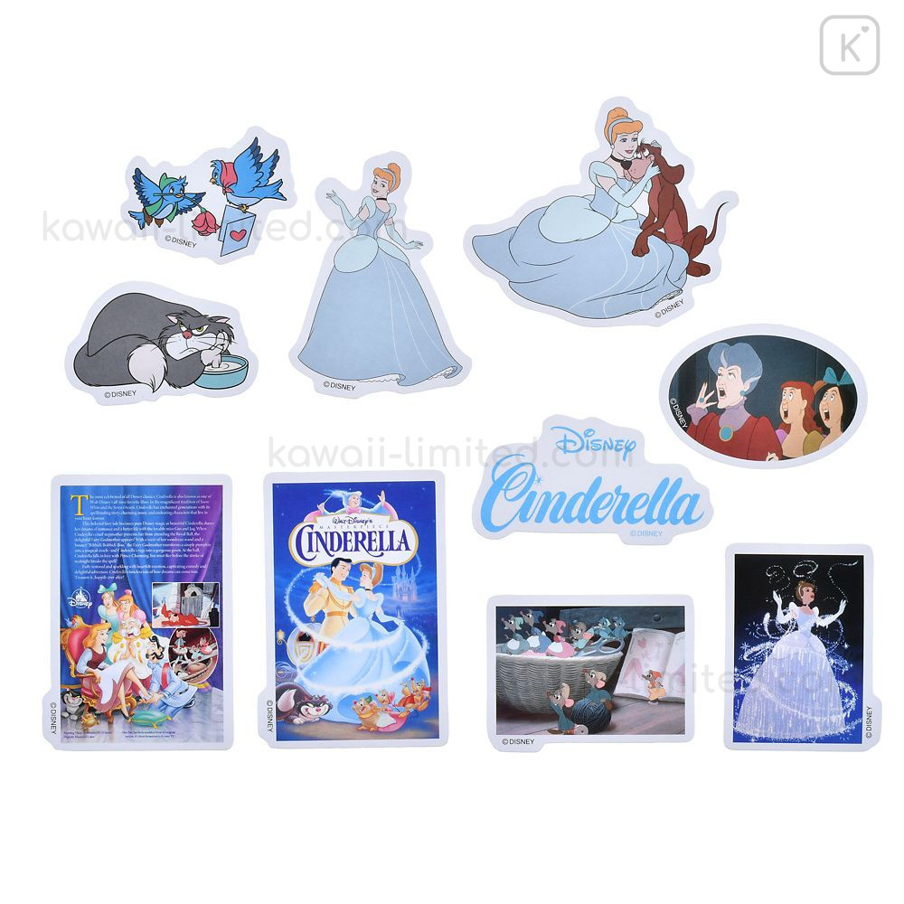 Japan Disney Store Seal Sticker Set - Cinderella : VHS Style Box ...