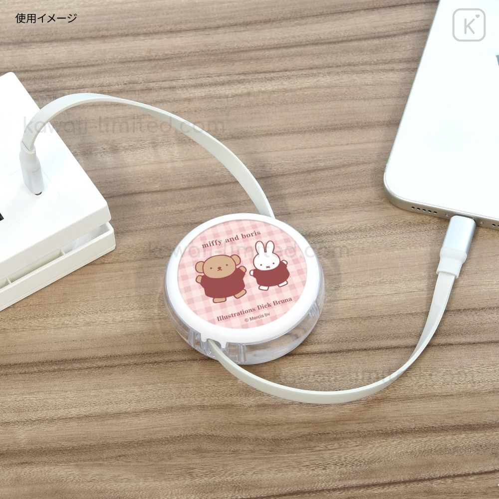 Japan Miffy PD60W USB Type-C Sync & Power Reel Cable - Boris & Miffy ...