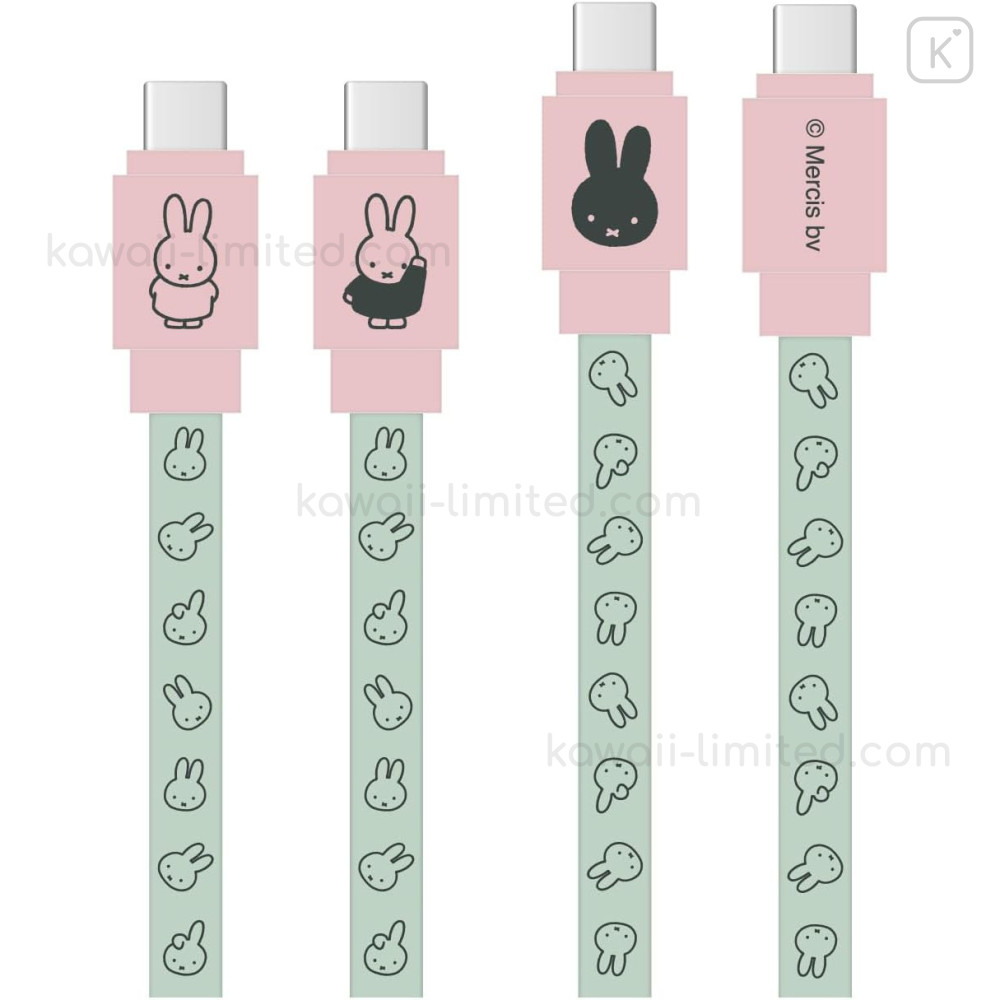 Japan Miffy PD60W USB Type-C Sync & Power Cable - Miffy | Kawaii Limited