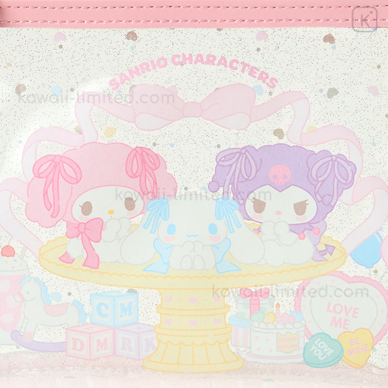 Japan Sanrio Flat Pouch - Cinnamoroll & Kuromi & My Melody : Pastel ...