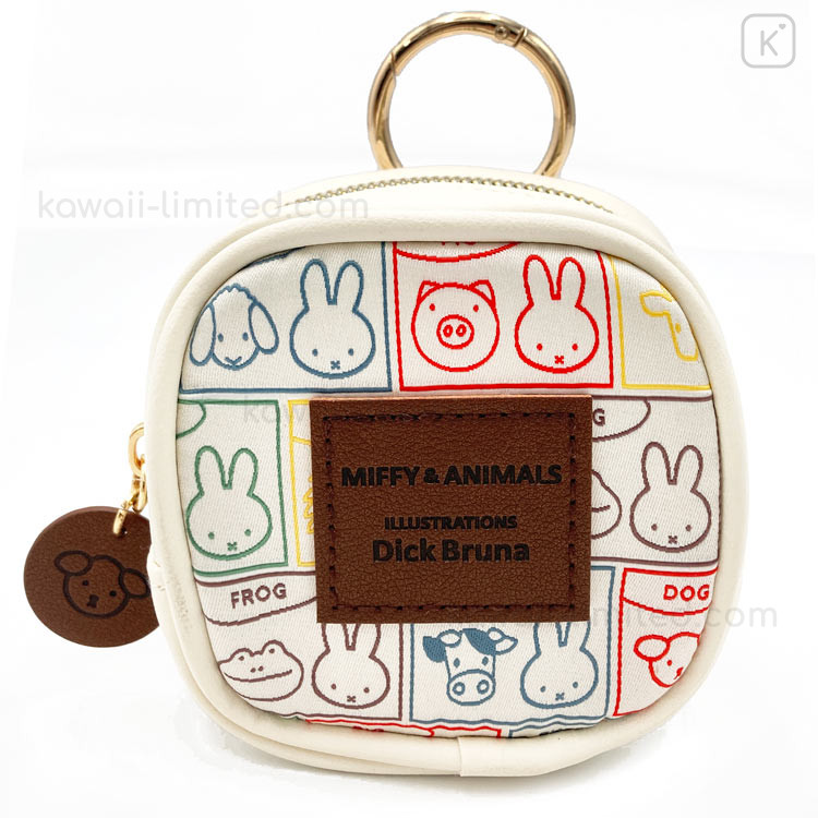 Japan Miffy Mini Accessory Pouch - Miffy&Animals Colorful | Kawaii Limited