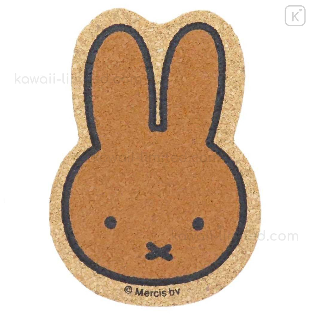 Japan Miffy Cork Coaster - Melanie : Face Colorful | Kawaii Limited