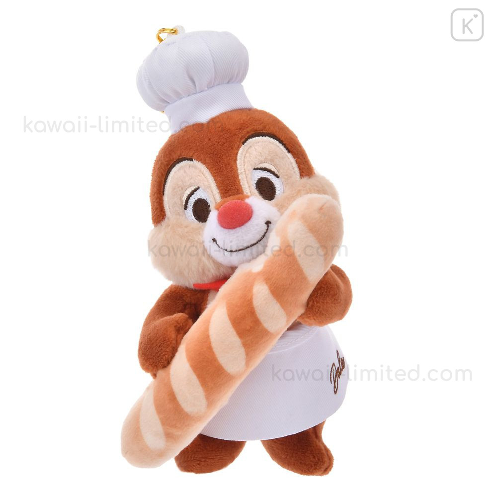 Japan Disney Store Plush Mascot Keychain - Mickey's Bakery : Dale Chef ...