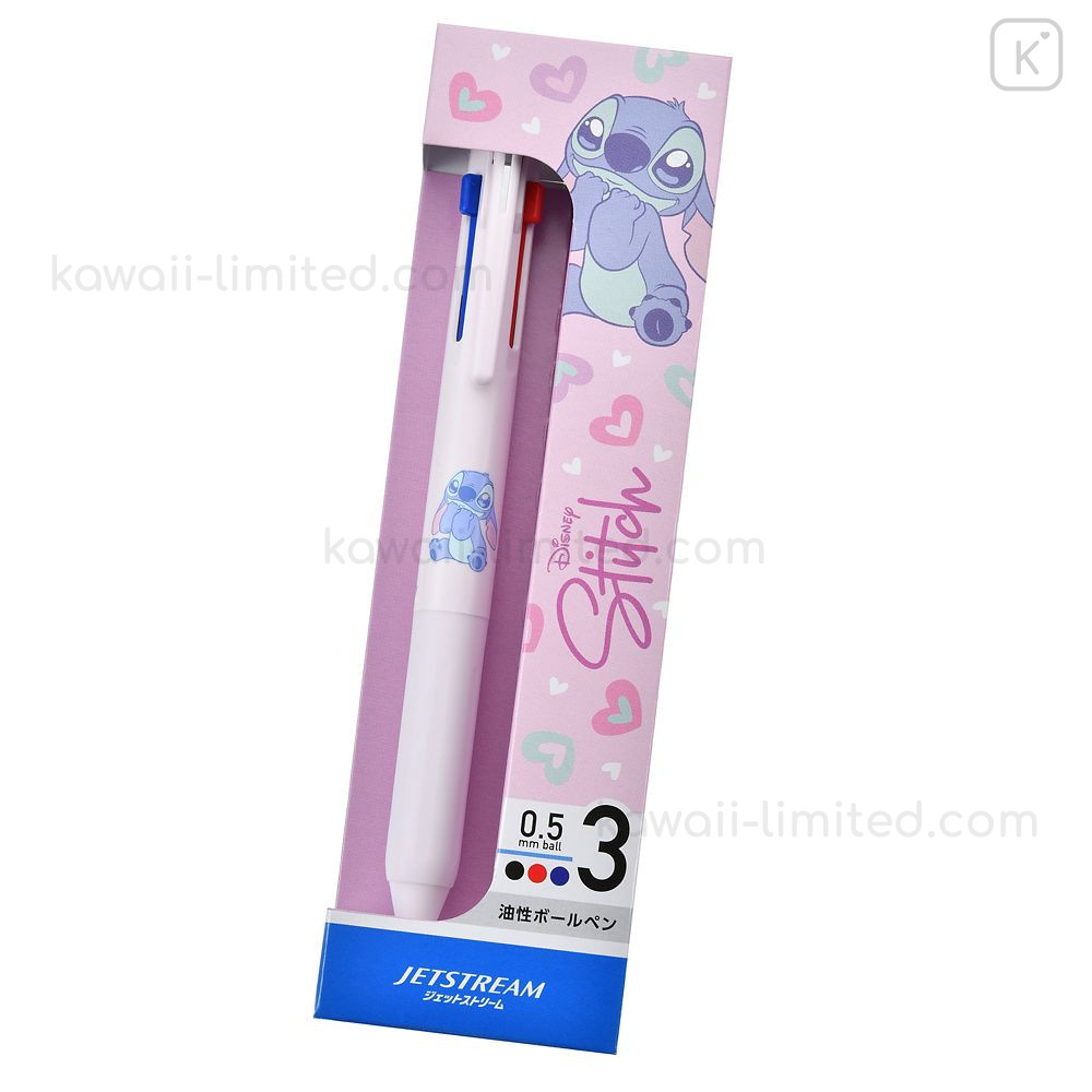 Japan Disney Store Jetstream New 3 Color Multi Ballpoint Pen - Stitch ...