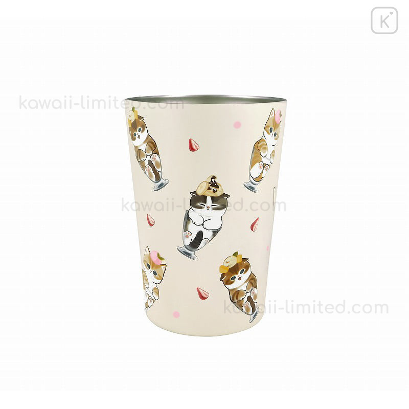 Japan Mofusand Vacuum Double Tumbler (M) - Parfait Cat Nyan | Kawaii Limited
