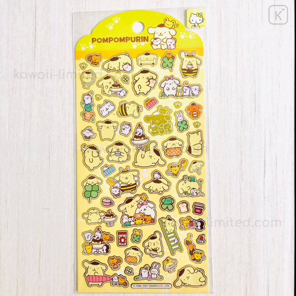 Sanrio Bronzing Sticker - Pompompurin | Kawaii Limited