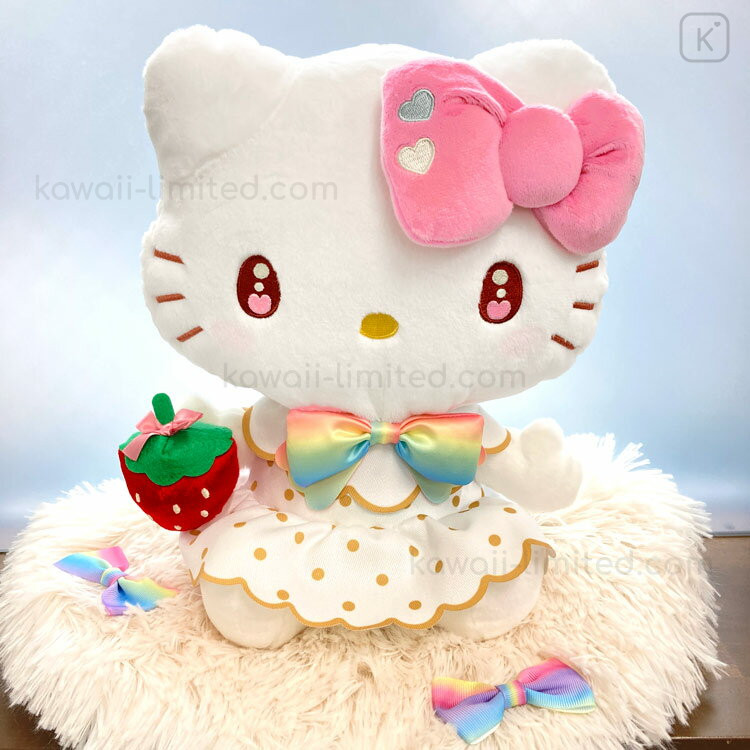 Japan Sanrio Plush Toy (M) - Hello Kitty : Strawberry Newspaper 50th Anniversary | Kawaii Limited