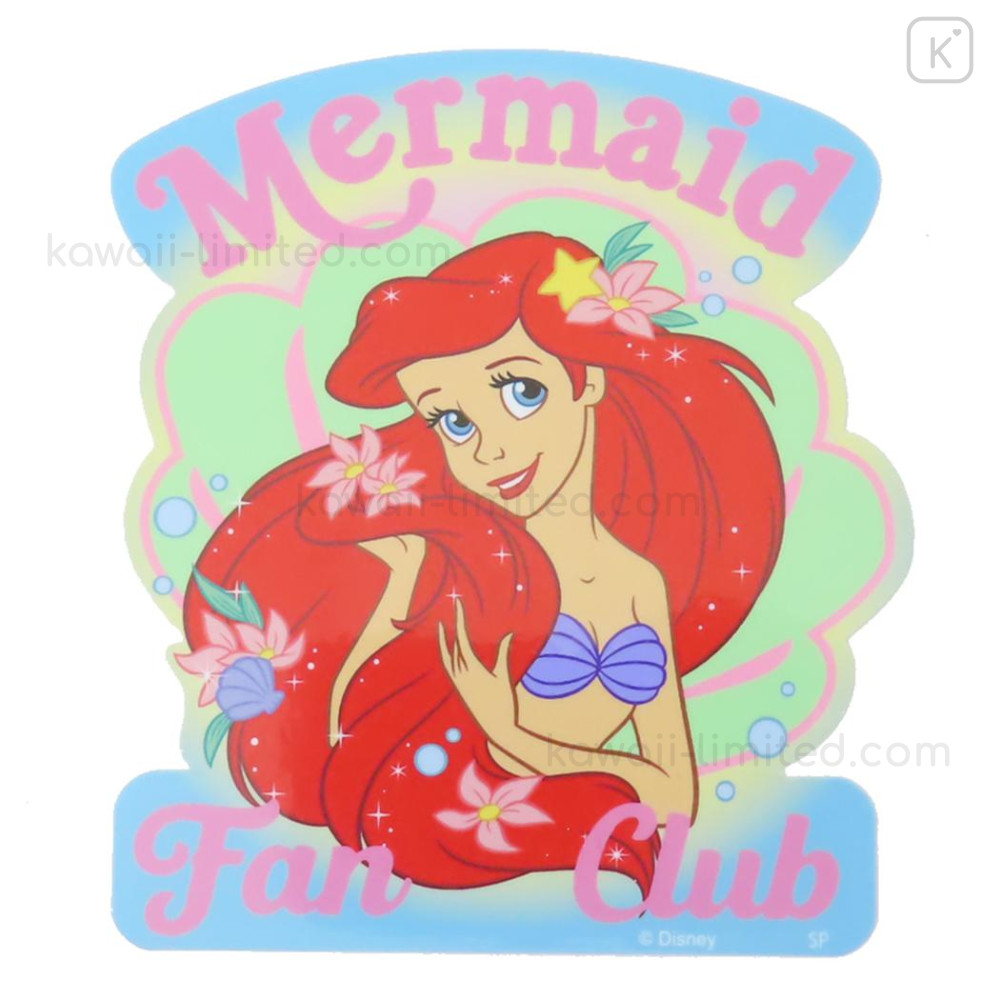 Japan Disney Outdoor Sticker - Ariel : Fan Club | Kawaii Limited