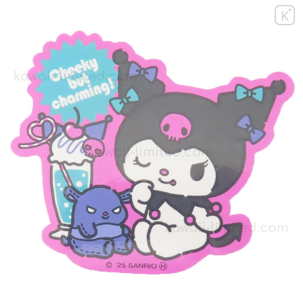 Japan Sanrio Vinyl Sticker - Kuromi : Baku Cheeky But Charming | Kawaii Limited