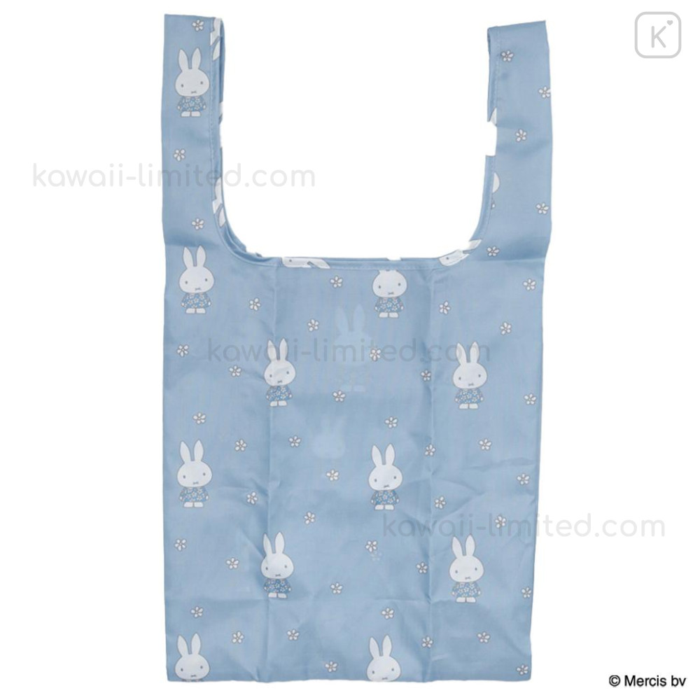 Japan Miffy Eco Shopping Bag - Miffy : Blue Flower Dress | Kawaii Limited