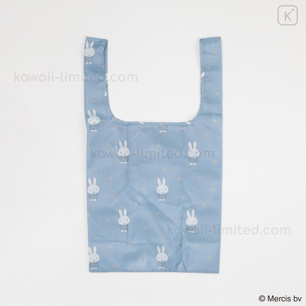 Japan Miffy Eco Shopping Bag - Miffy : Blue Flower Dress | Kawaii Limited