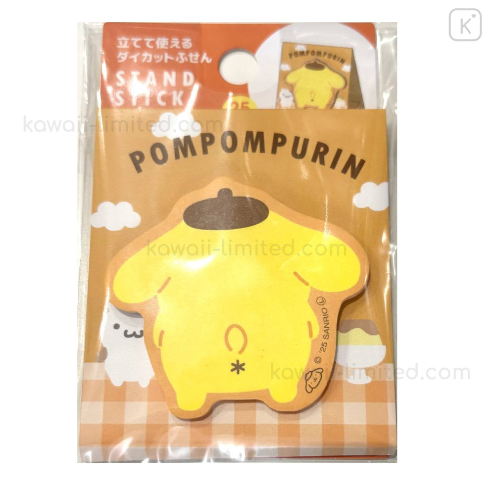 Japan Sanrio Die-cut Sticky Notes - Pompompurin : Butt | Kawaii Limited