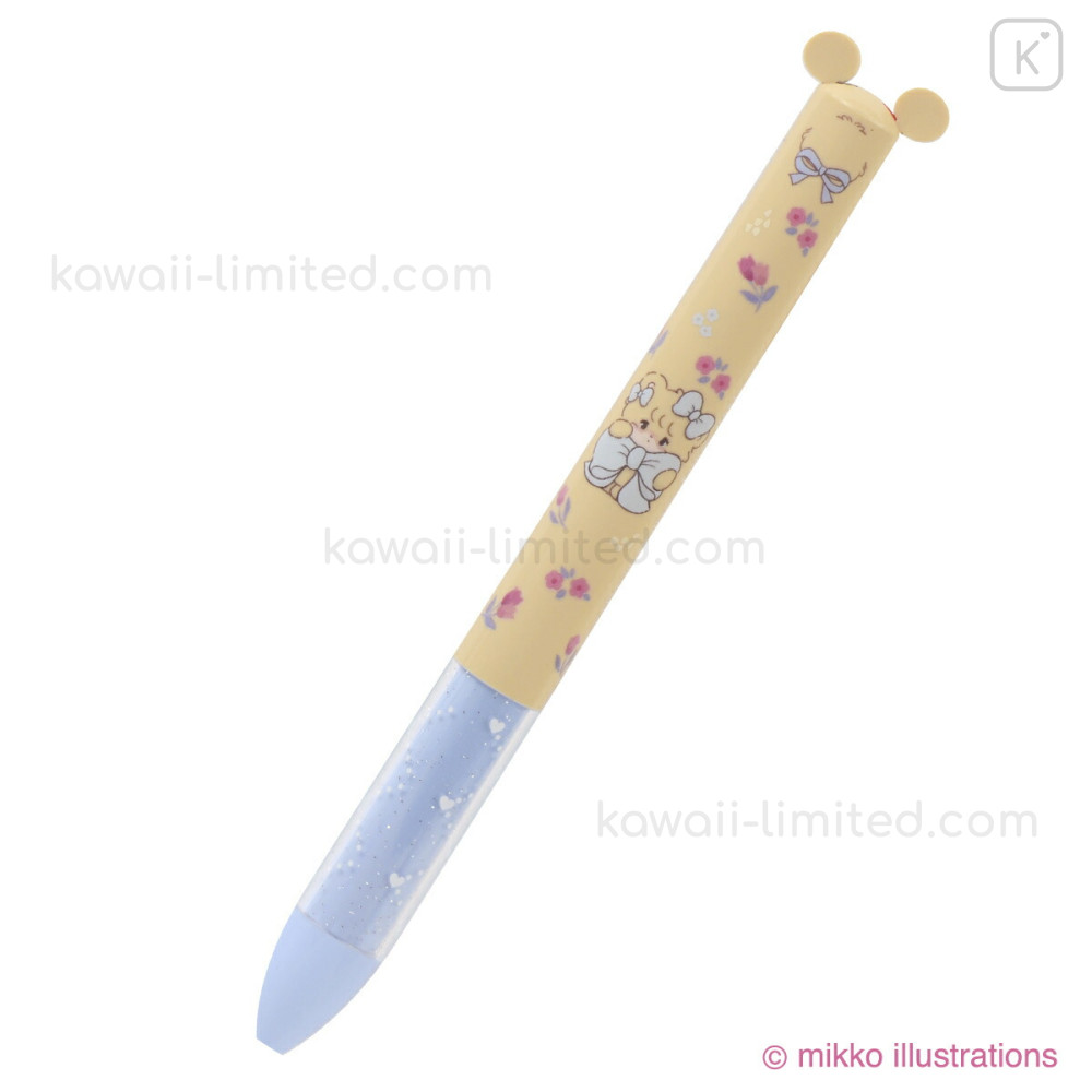 Japan Mikko Illustrations Two Color Mimi Pen - Latte | Kawaii Limited