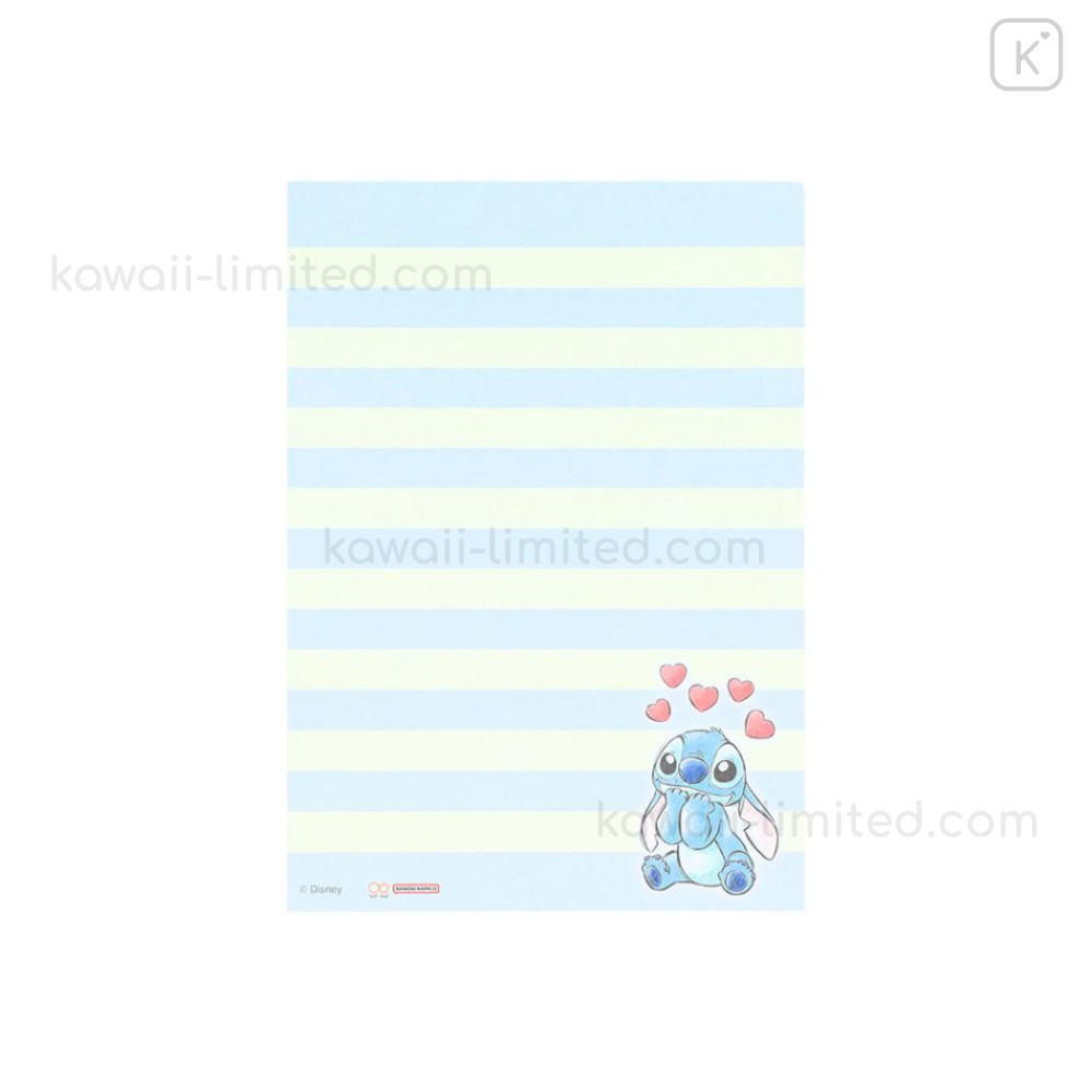 Japan Disney A6 Notepad - Scrump & Stitch : Watercolor Hug | Kawaii Limited