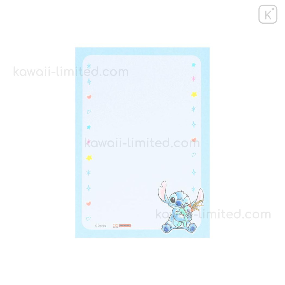 Japan Disney A6 Notepad - Scrump & Stitch : Watercolor Hug | Kawaii Limited