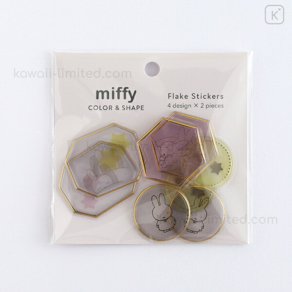 Japan Miffy Wax Style Seal Sticker - Miffy : Color Shape Star | Kawaii Limited