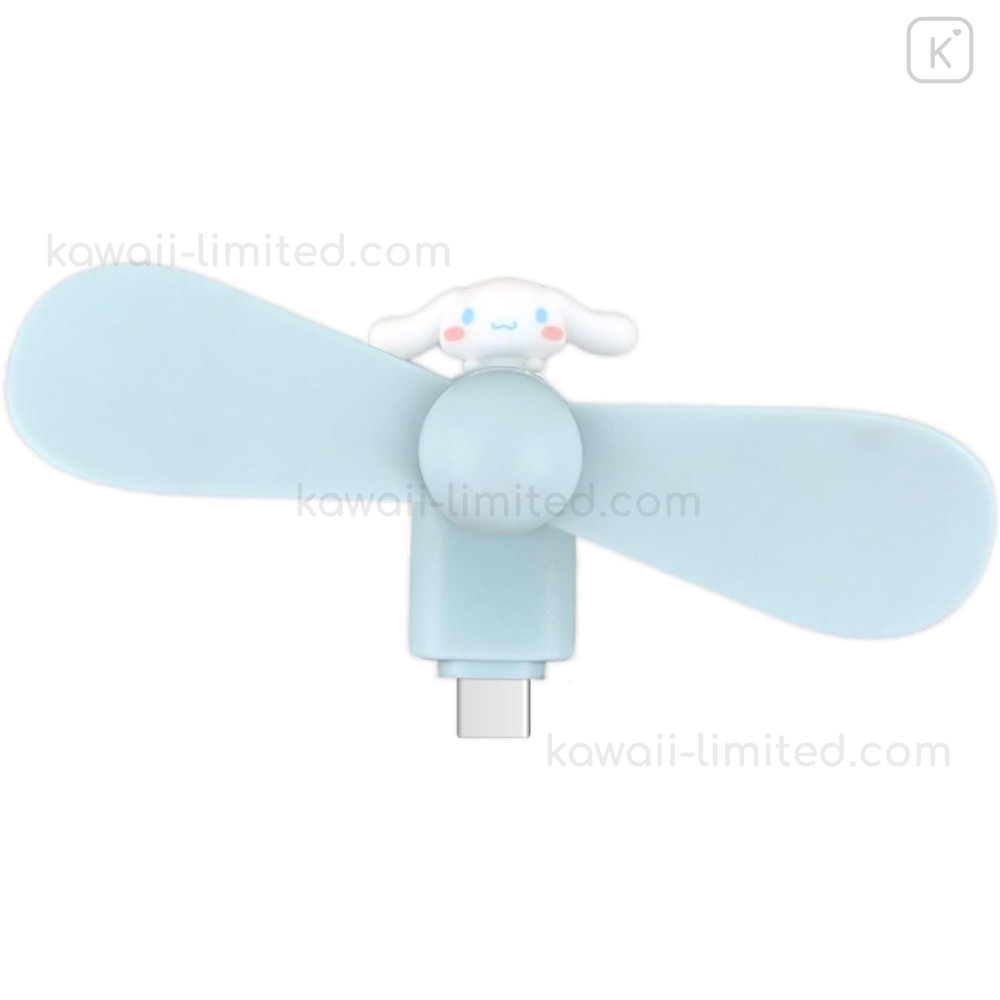 Japan Sanrio USB Type-C Mini Cool Fan - Cinnamoroll | Kawaii Limited