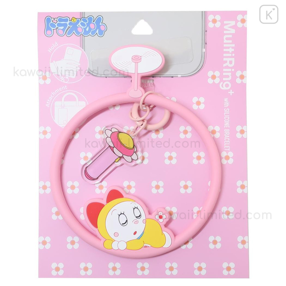 Japan Doraemon Multi Ring Plus with Silicone Bracelet Phone Charm ...