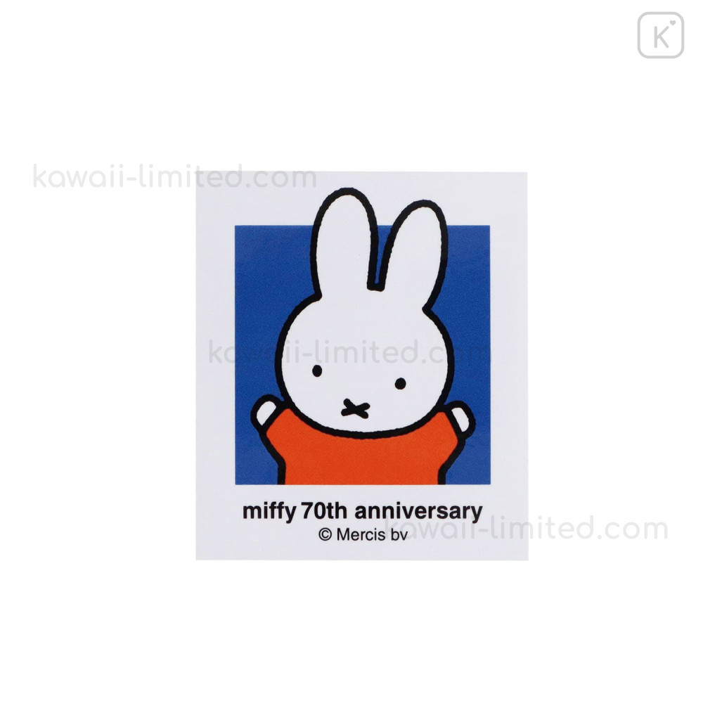 Japan Miffy Waterproof Sticker - Miffy : 70th Anniversary C | Kawaii Limited
