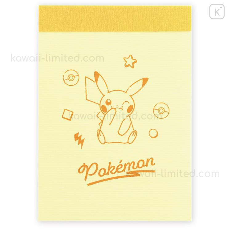 Japan Pokemon Mini Notepad - Pikachu : Color | Kawaii Limited