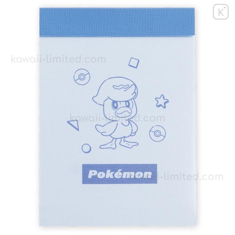 Japan Pokemon Mini Notepad - Quaxly : Color | Kawaii Limited