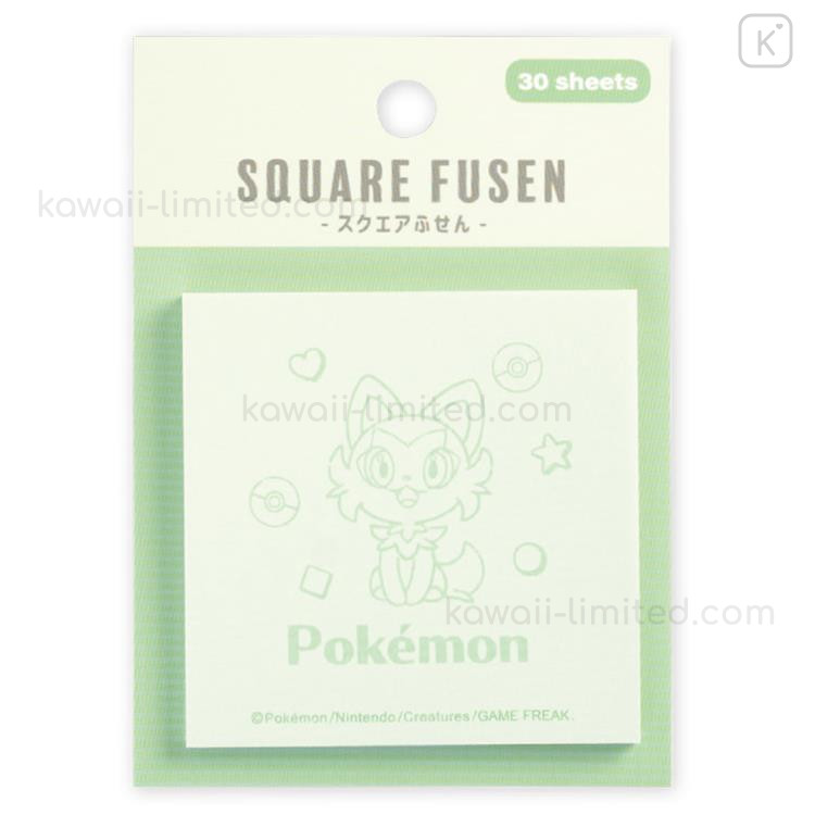 Japan Pokemon Square Fusen Sticky Notes - Sprigatito : Color | Kawaii ...
