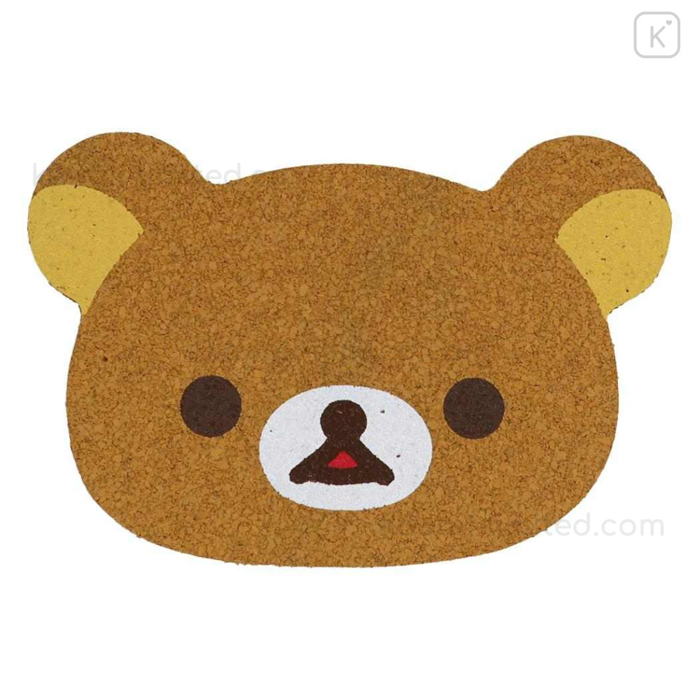 Japan San-X Cork Coaster - Rilakkuma : Face B Colorful | Kawaii Limited
