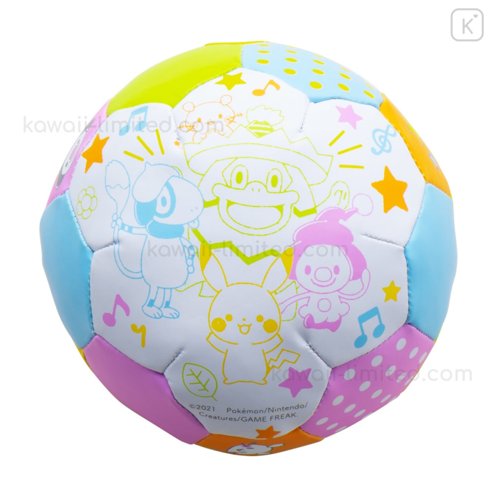 Japan Pokemon Fluffy Soccer Ball Toy - Monpoke Colorful Bell Baby ...