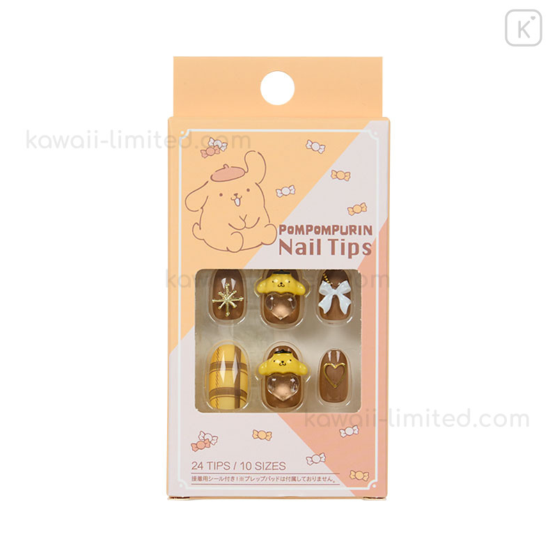 Japan Sanrio Nail Tips - Pompompurin | Kawaii Limited