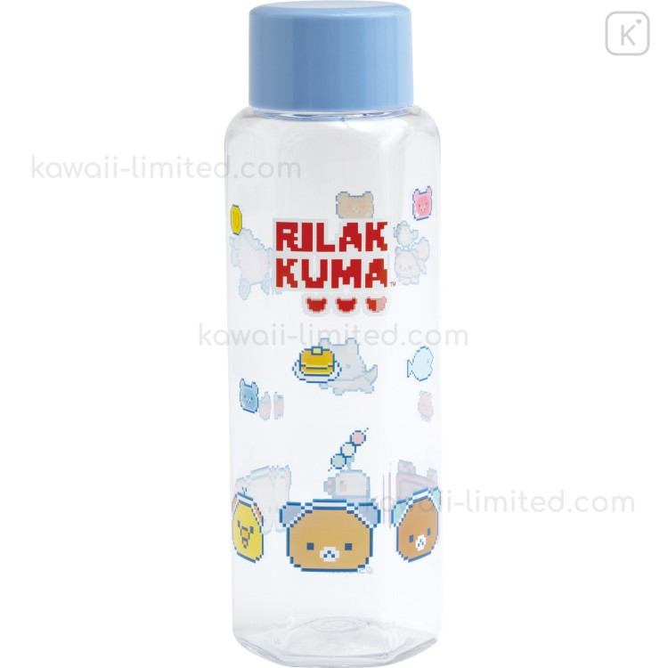 Japan San-X Water Bottle 350ml - Rilakkuma : Rilakkuma Gaming Pixel Art | Kawaii Limited