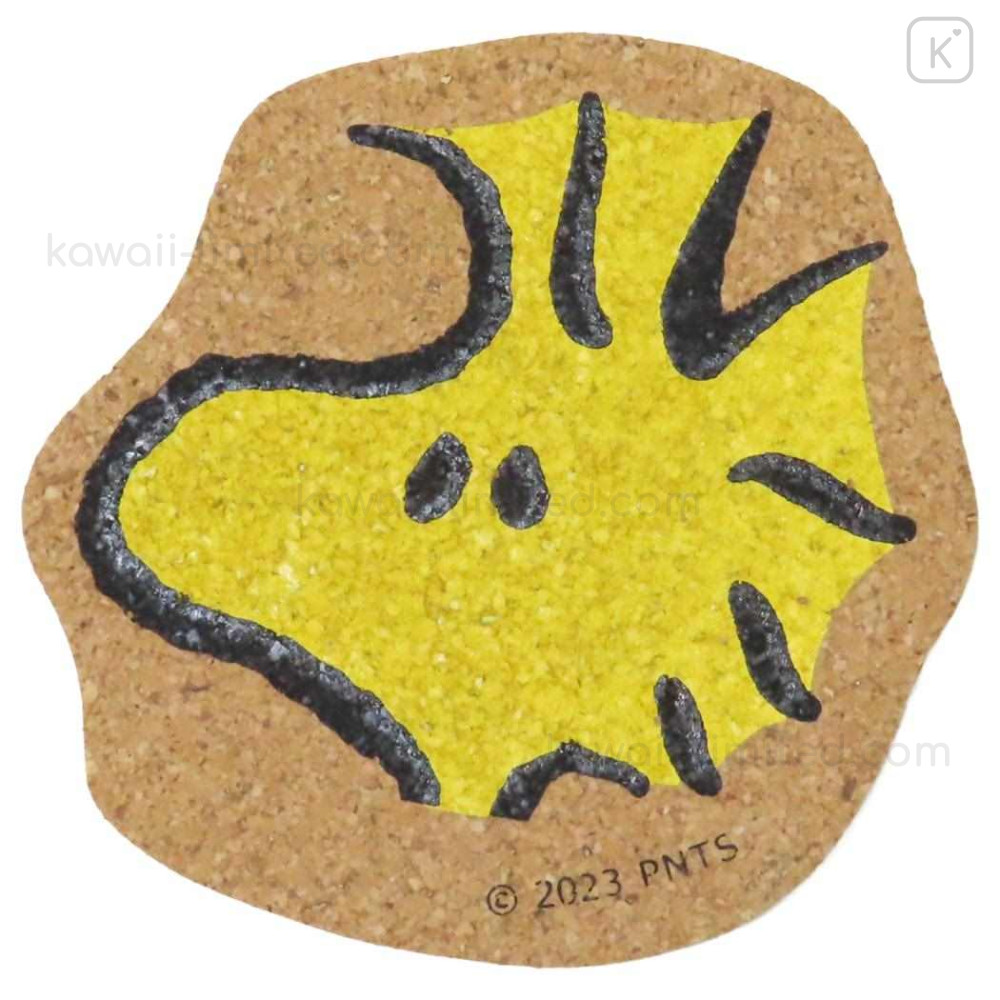 Japan Peanuts Cork Coaster - Woodstock : Colorful | Kawaii Limited