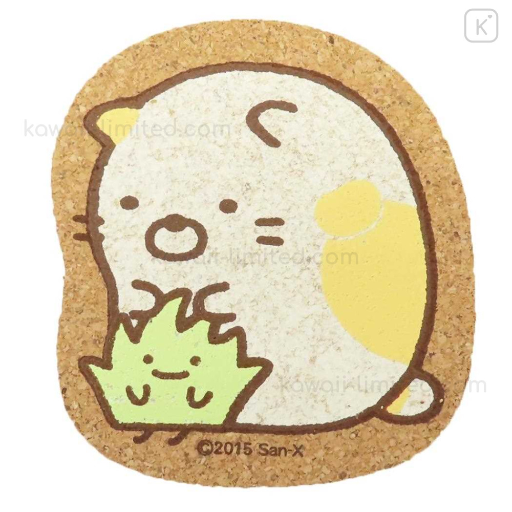 Japan San-X Cork Coaster - Sumikko Gurashi : Neko & Zassou Colorful ...