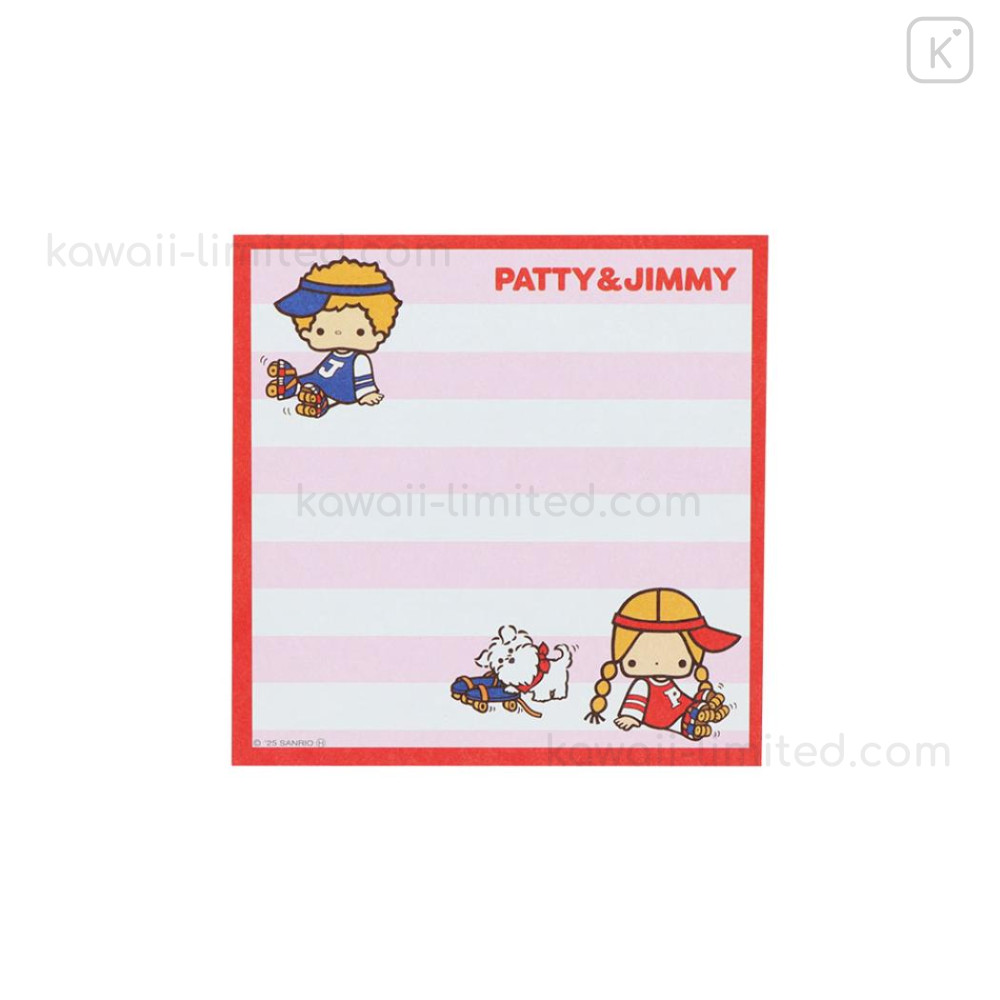 Japan Sanrio Square Memo - Patty & Jimmy : Vintage Retro | Kawaii Limited