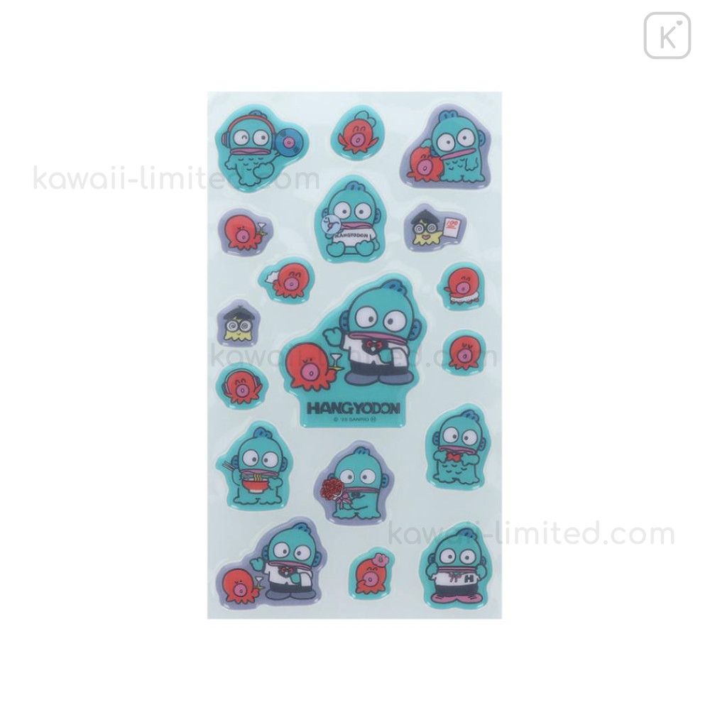 Japan Sanrio Puffy Sticker - Hangyodon : Vintage Retro | Kawaii Limited