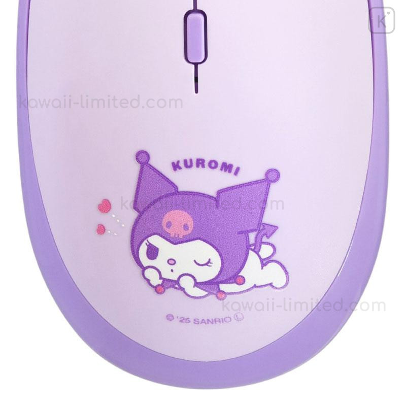 Japan Sanrio Wireless Mouse - Kuromi : Love | Kawaii Limited