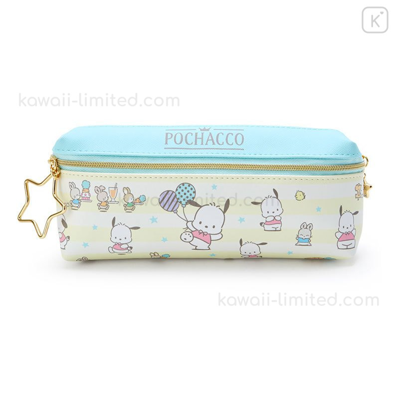 Japan Sanrio Double Zipper Pen Pouch - Pochacco | Kawaii Limited