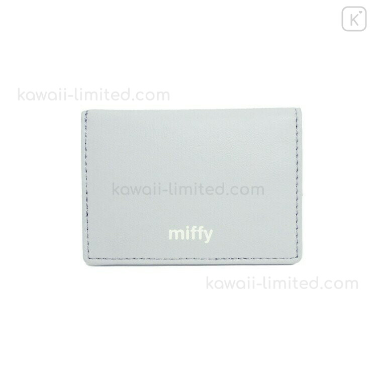 Japan Miffy Business Card Case - Miffy : Face Grey | Kawaii Limited
