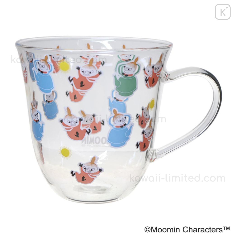 Japan Moomin Glass Mug - Little My : Flying Colorful | Kawaii Limited