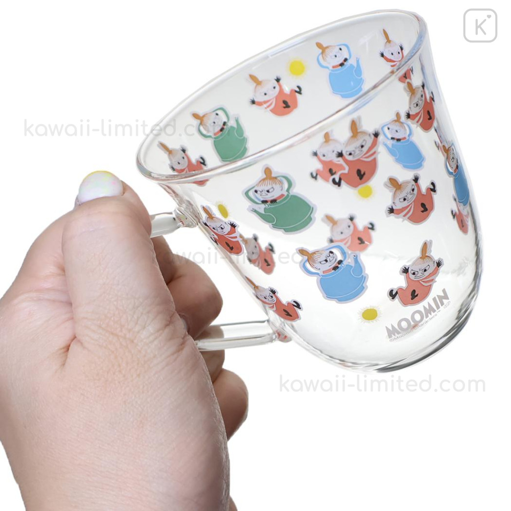 Japan Moomin Glass Mug - Little My : Flying Colorful | Kawaii Limited
