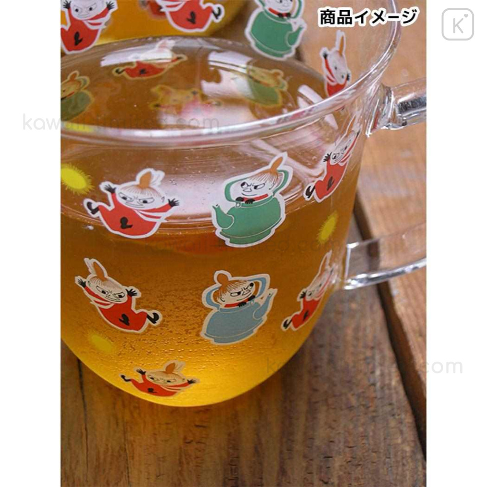 Japan Moomin Glass Mug - Little My : Flying Colorful | Kawaii Limited