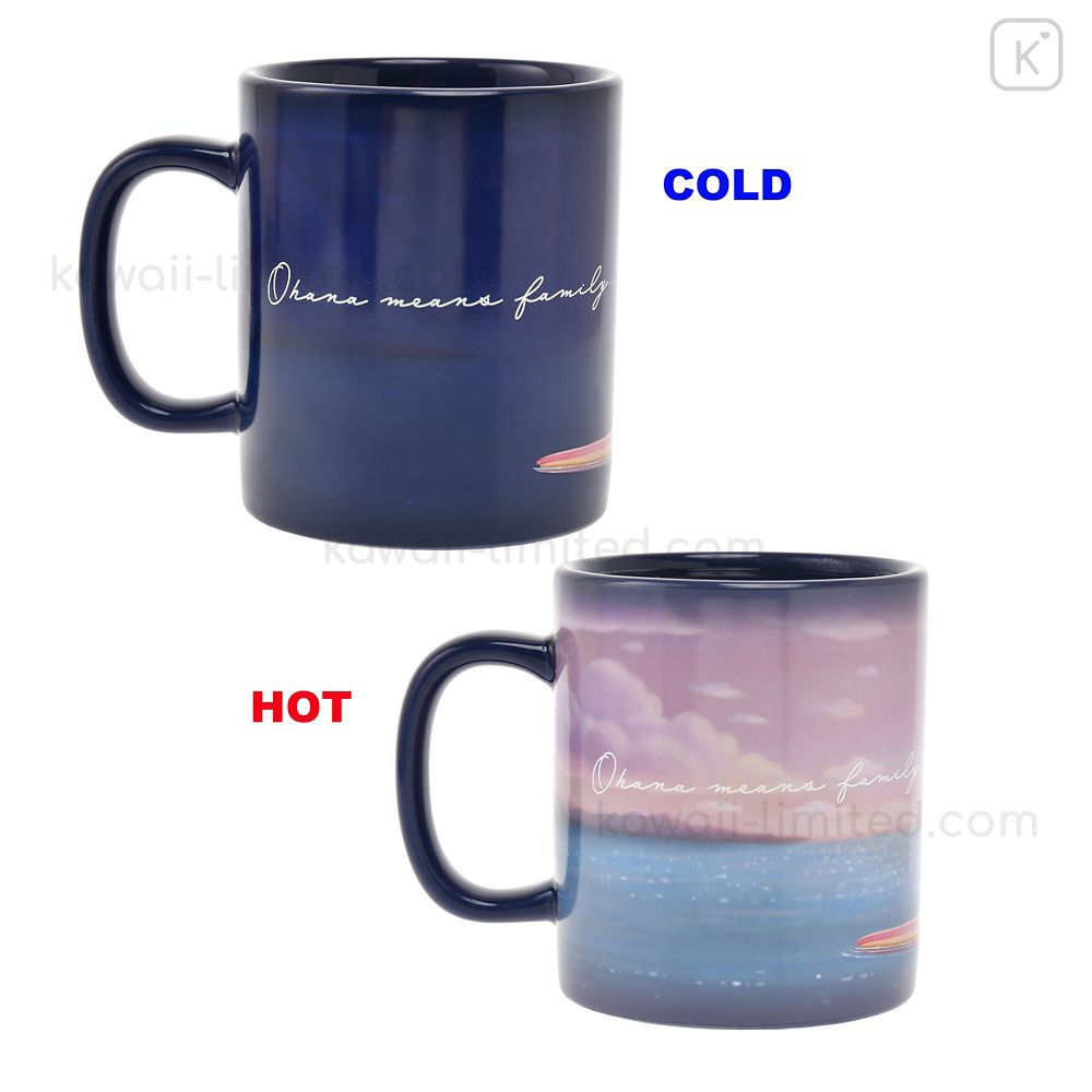 Japan Disney Store Color Change Mug - Stitch : Hawaiian Ocean | Kawaii ...