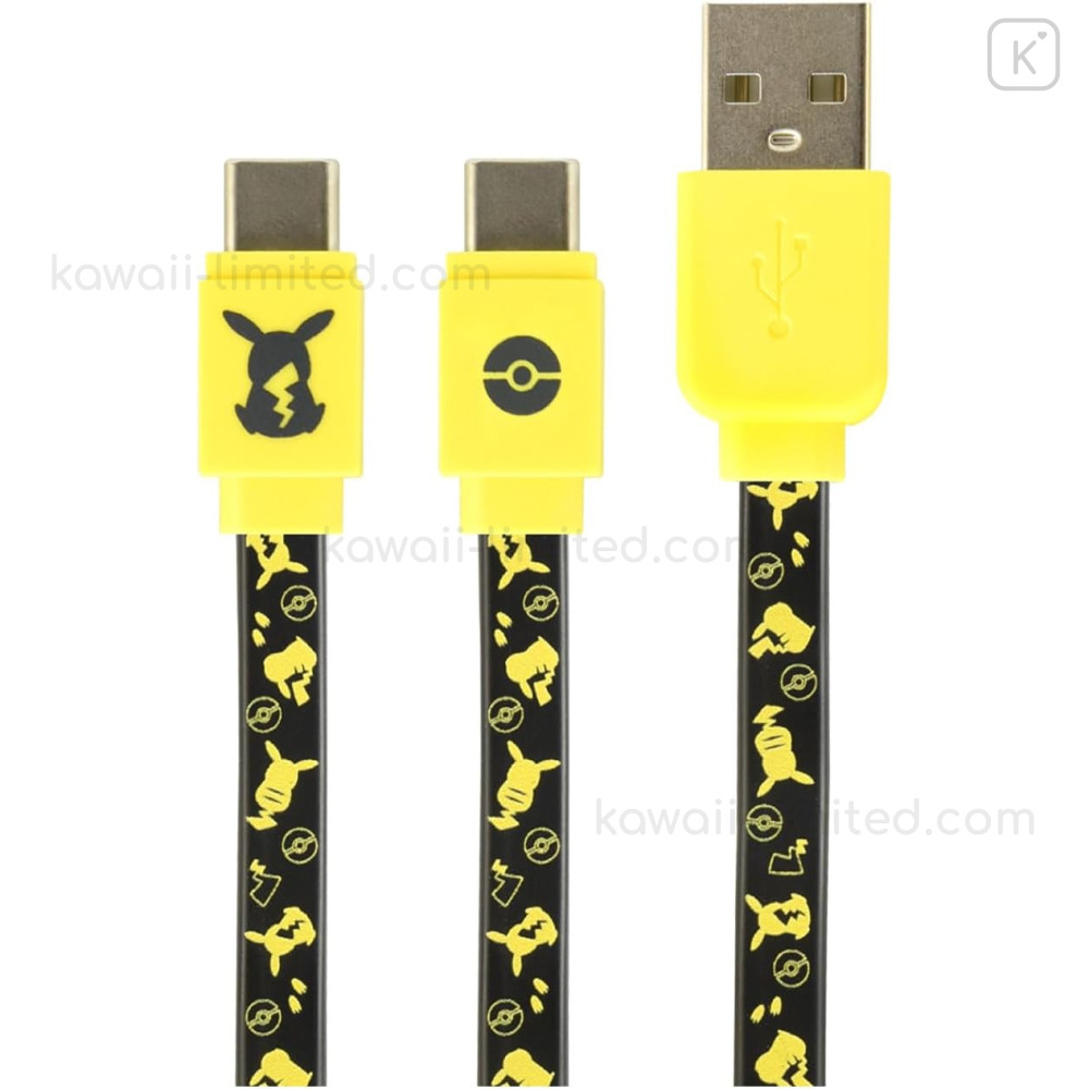 Japan Pokemon USB to Type-C Sync & Power Cable - Pikachu | Kawaii Limited