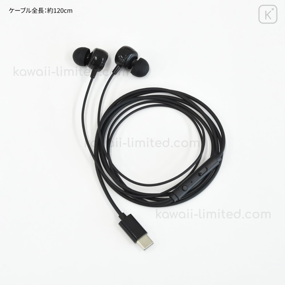 Japan Disney USB Type-C Stereo Earbuds with Remote Control Microphone ...