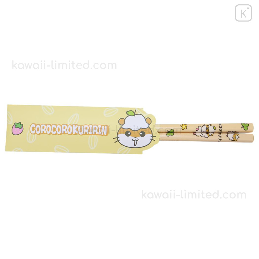 Japan Sanrio Bamboo Chopsticks 21cm with Bag - Corocorokuririn | Kawaii ...