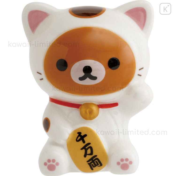 Japan San-X Squishy Mascot Figure - Rilakkuma : Lucky Cat | Kawaii Limited