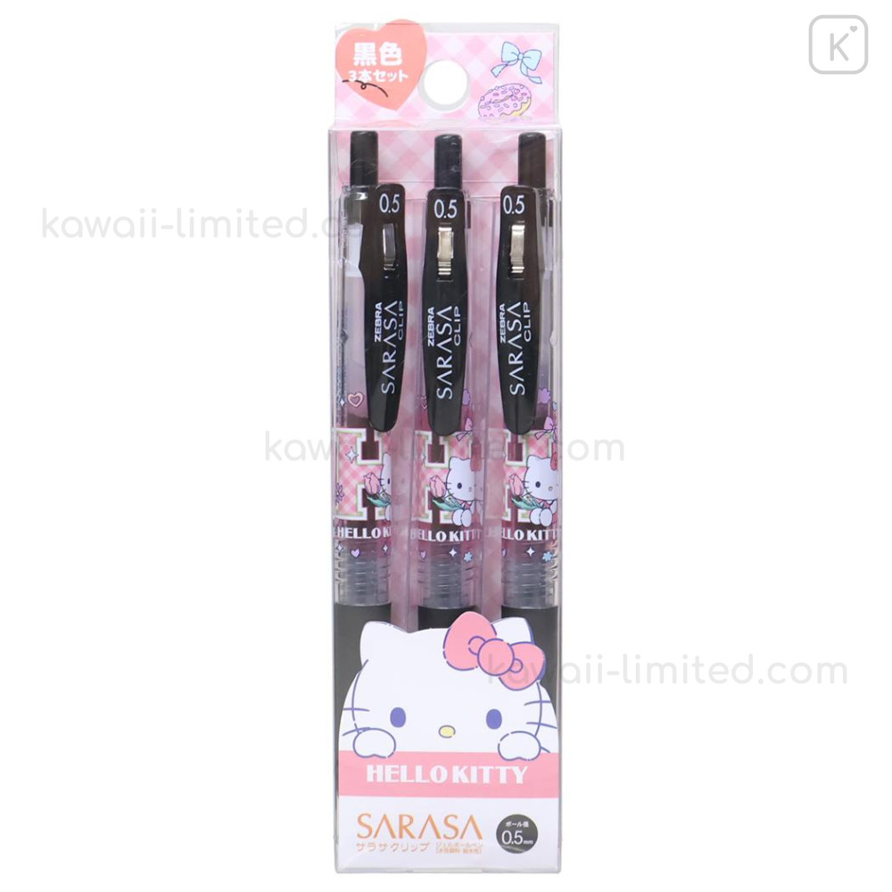 Japan Sanrio Sarasa Clip Gel Pen Set - Hello Kitty : Tulip | Kawaii Limited