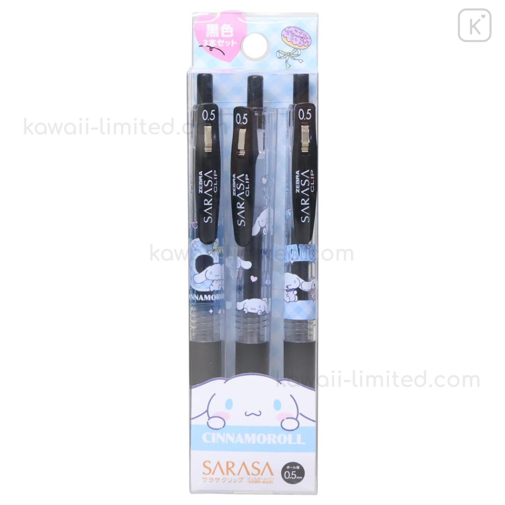 Japan Sanrio Sarasa Clip Gel Pen Set - Cinnamoroll : Life | Kawaii Limited