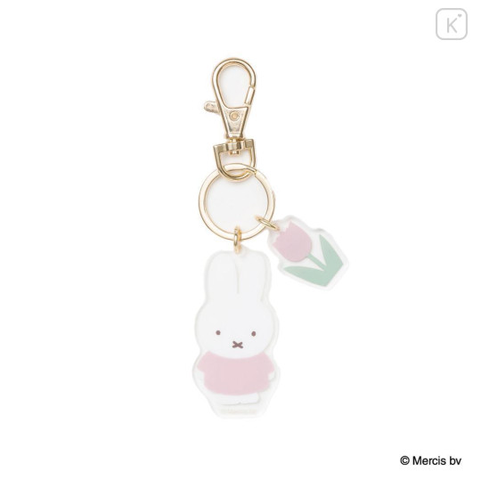 Japan Miffy Acrylic Keychain 2 Charm - Miffy : Red & Pink Tulip ...