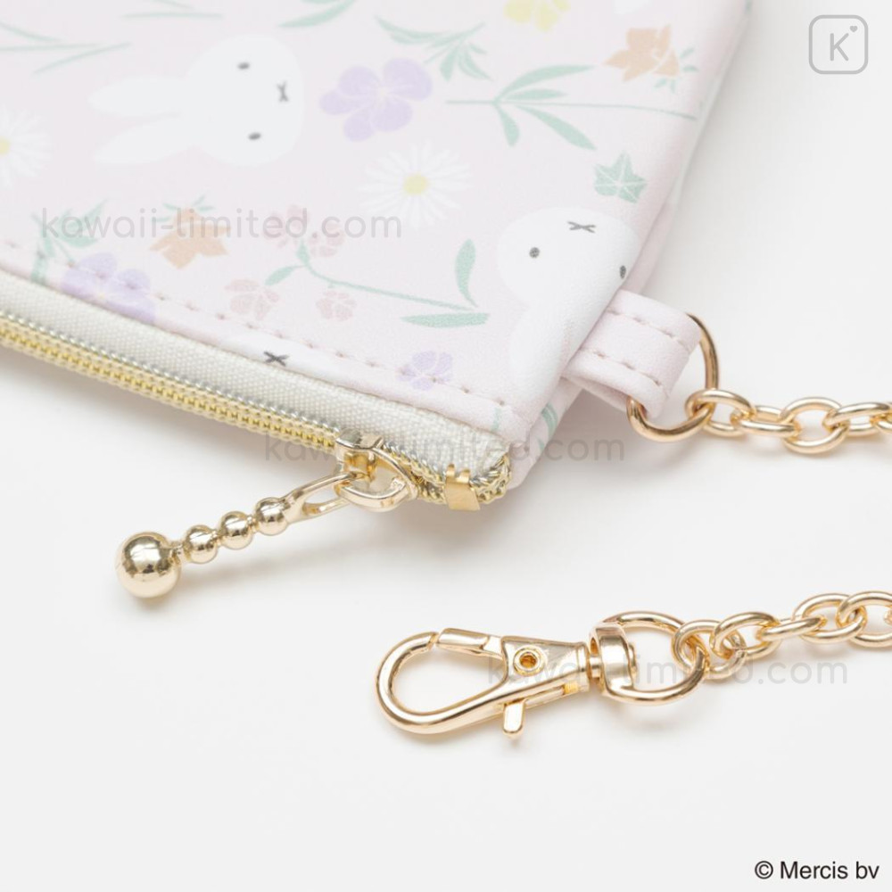 Japan Miffy Pass Case Card Holder & Coin Case - Miffy : Floral Face B ...